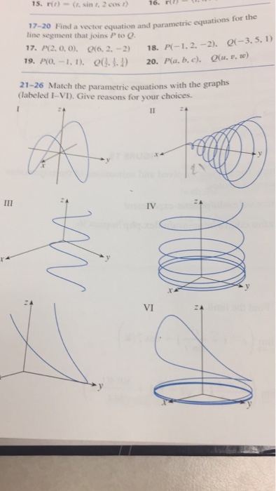 Solved Find A Vector Equation And Parametric Equation For
