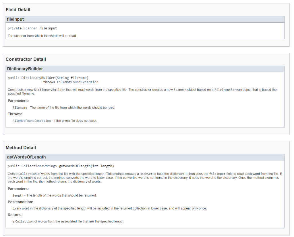 A very small example of a dictionary text file (which | Chegg.com
