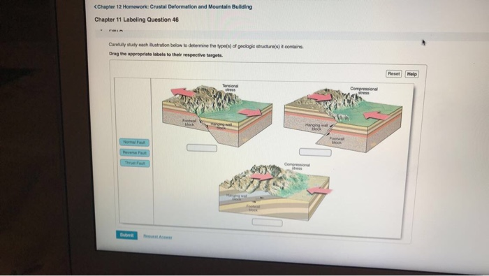 Solved (Chapter 12 Homework: Crustal Deformation and | Chegg.com