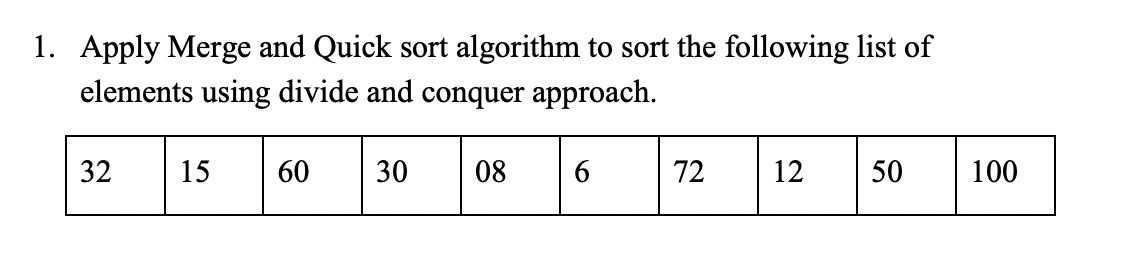 Solved In the answer sheet, give algorithm, executable code, | Chegg.com