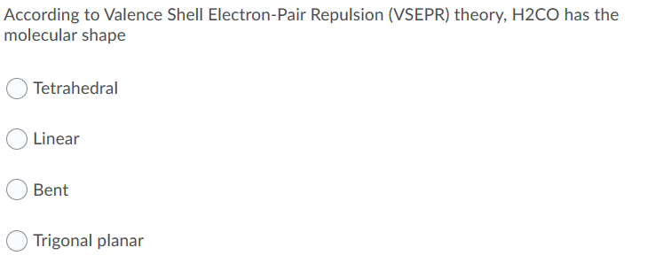 Solved According to Valence Shell Electron-Pair Repulsion | Chegg.com