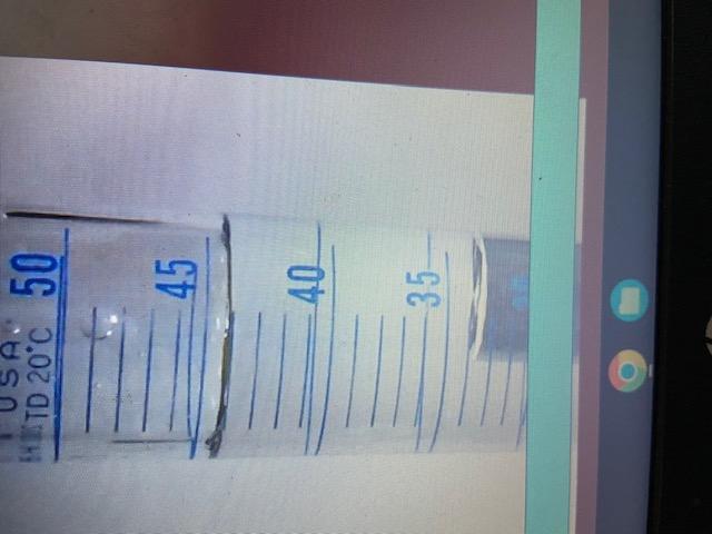 Solved A HITD 20°C 50 45 40 35 KIMAX® mL KIMBLE COM | Chegg.com