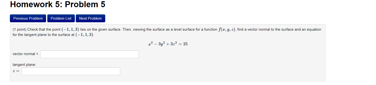 Solved Homework 5: Problem 5 Previous Problem Problem List | Chegg.com