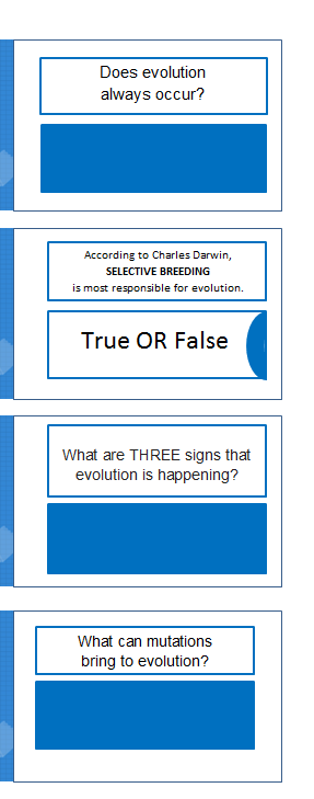 Solved Does evolution always occur? According to Charles | Chegg.com