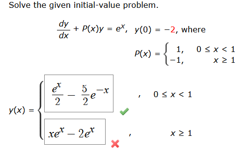 Solved Solve the given initial-value problem. | Chegg.com