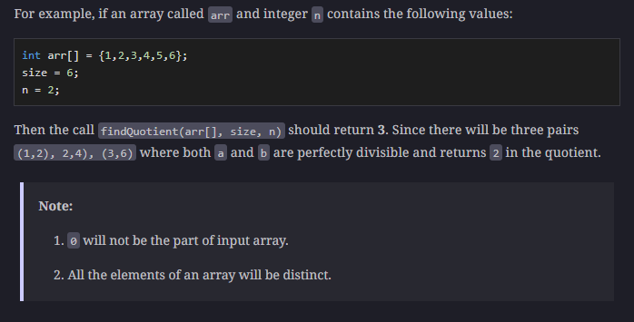 Solved Write a C++ function int findQuotient(int arr[], int | Chegg.com