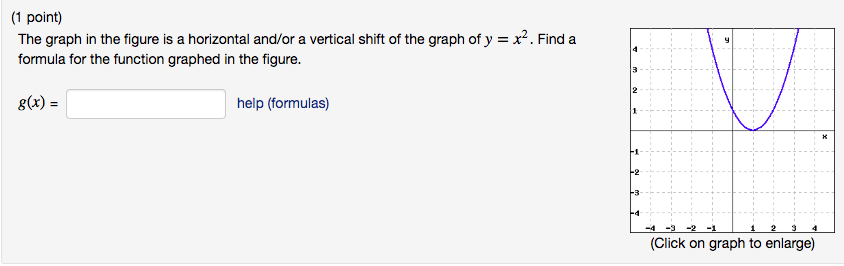 Solved (1 point) The graph in the figure is a horizontal | Chegg.com