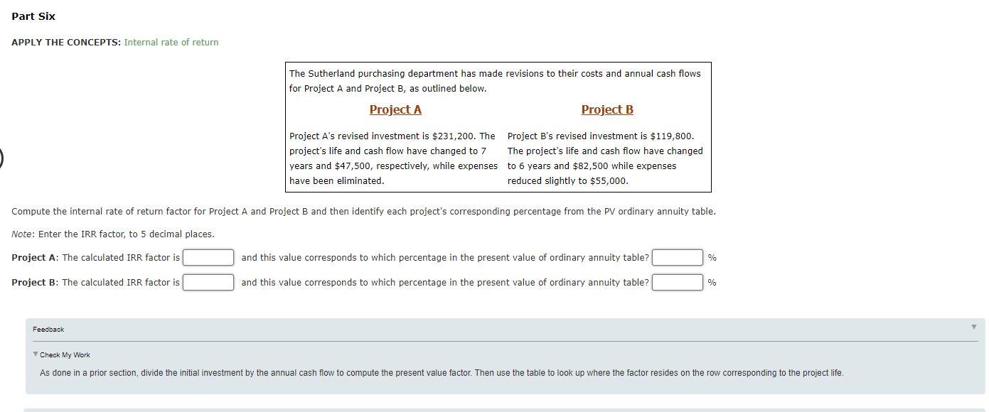 Solved Part Two Net Present Value Method Net present value | Chegg.com