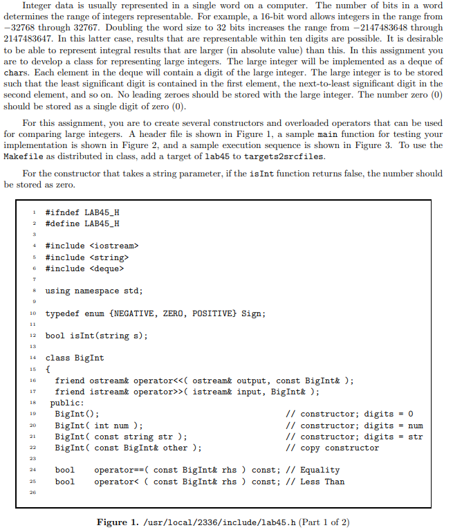 Integer data is usually represented in a single word | Chegg.com