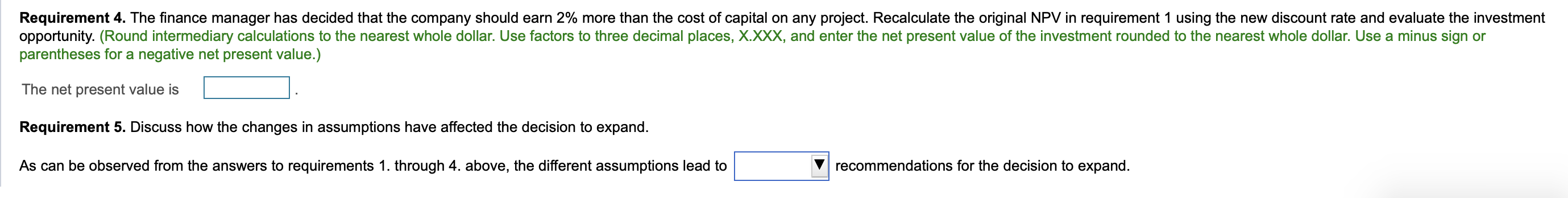 \r\n\r\nparentheses for a negative net present | Chegg.com