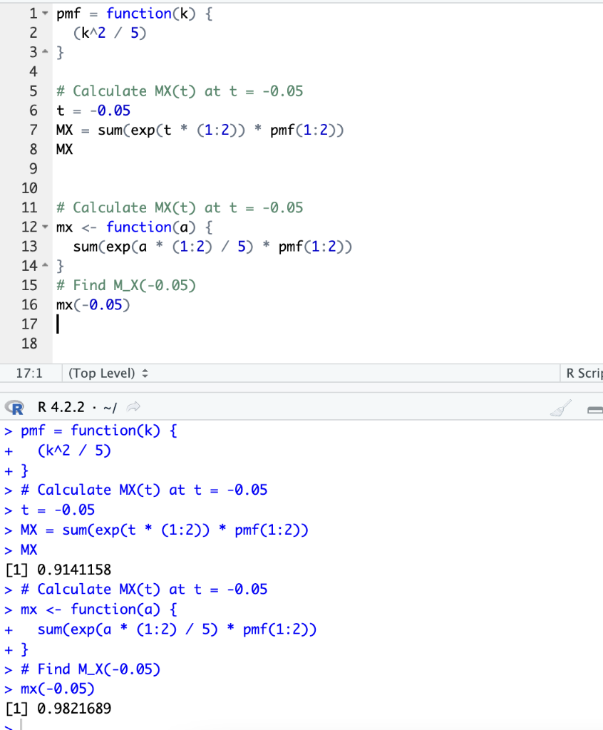 Solved Why I got two different answer in R command? (They | Chegg.com