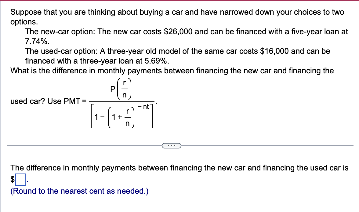 Solved Suppose that you are thinking about buying a car and | Chegg.com