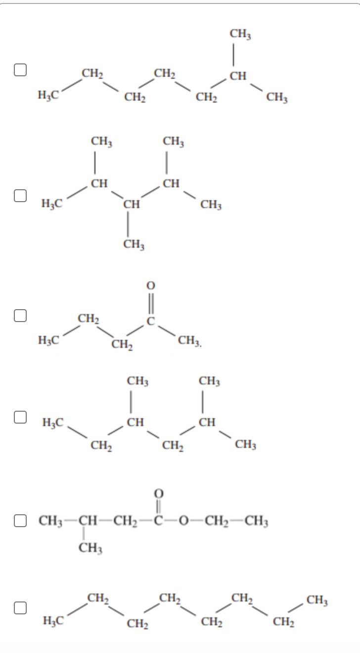 Solved What are the isomers of octane? | Chegg.com