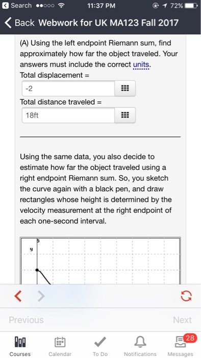 Solved Search 11:37 PM Back Webwork for UK MA123 Fall 2017 | Chegg.com