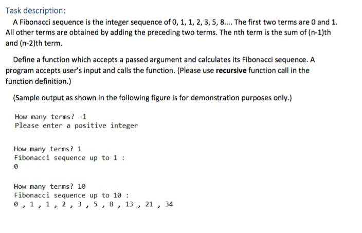Solved Task Description A Fibonacci Sequence Is The Integer 7680