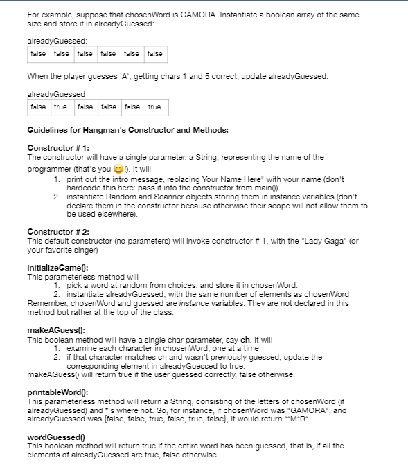 Solved Project 3 - The Game of Hangman Objective: Give you | Chegg.com
