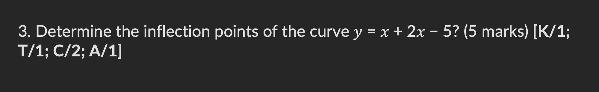 Solved 3. Determine the inflection points of the curve | Chegg.com