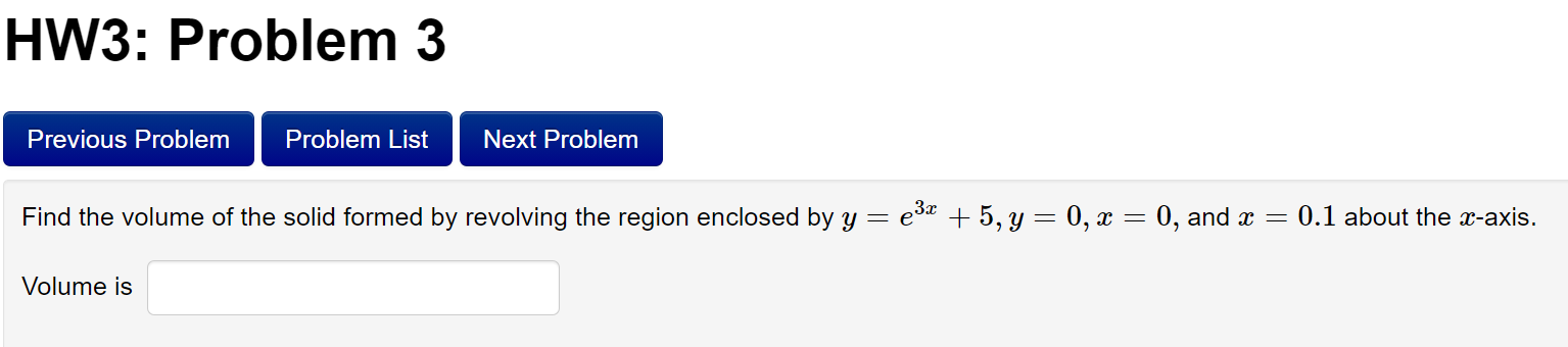 Solved Hw3 Problem 1 Previous Problem Problem List Next