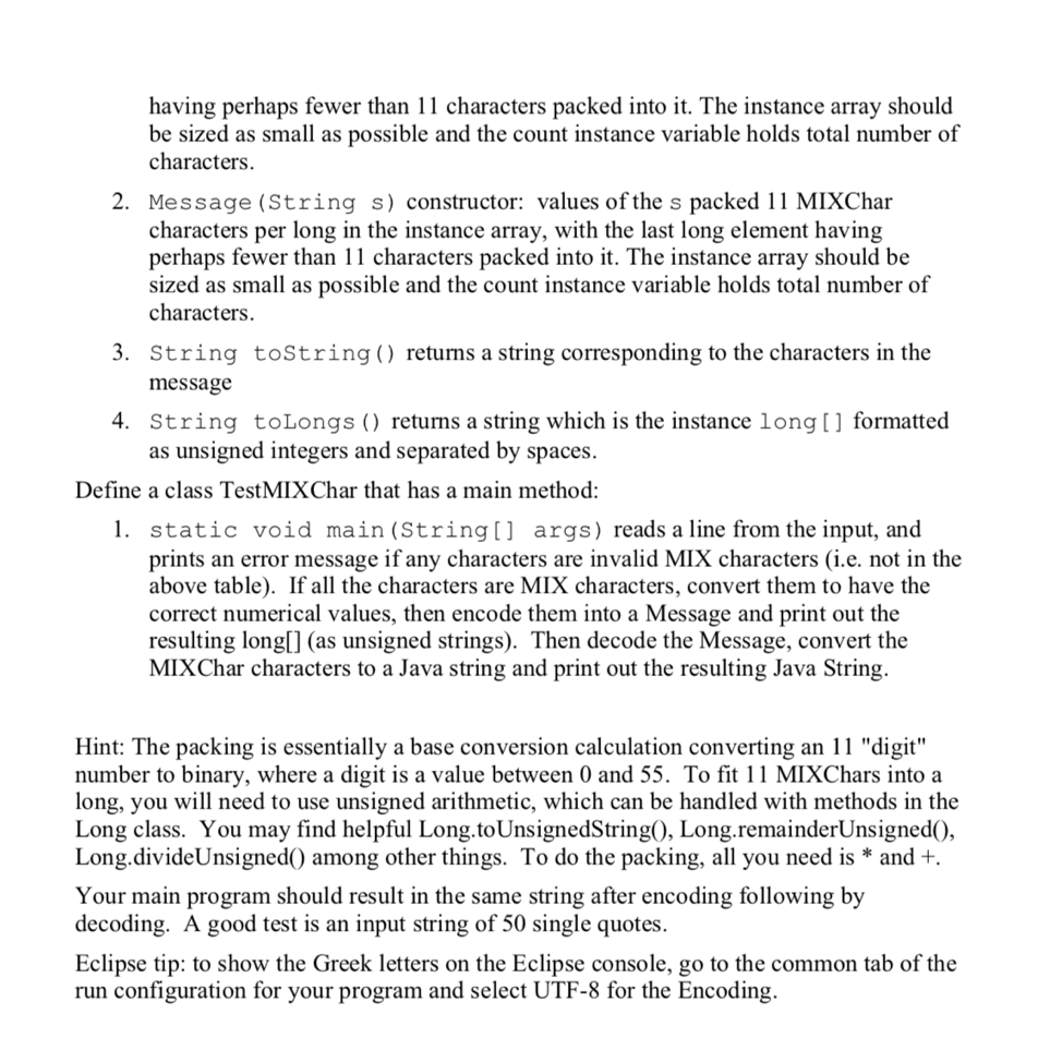 Project 3: (package q3): The MIX computer (Knuth, The | Chegg.com