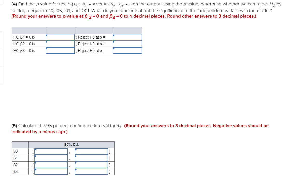 Solved (3) Using the t statistic and appropriate critical | Chegg.com