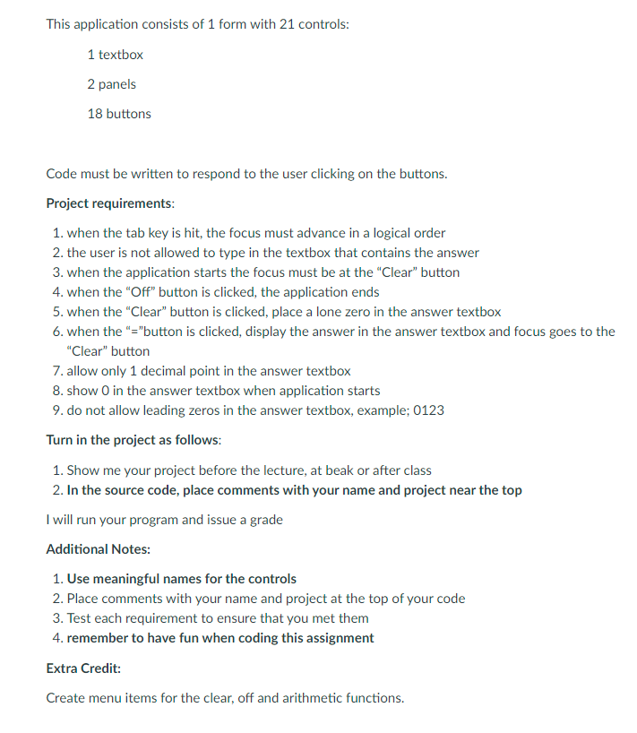Solved The purpose of this project is to familiarize the | Chegg.com