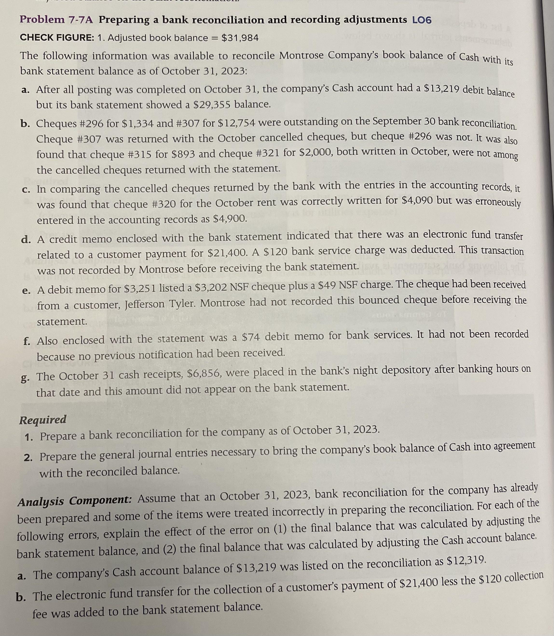 Solved Problem 7-3A Petty cash fund reimbursement and | Chegg.com