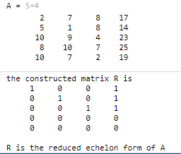 MATLAB row reduction function help. You just have to | Chegg.com