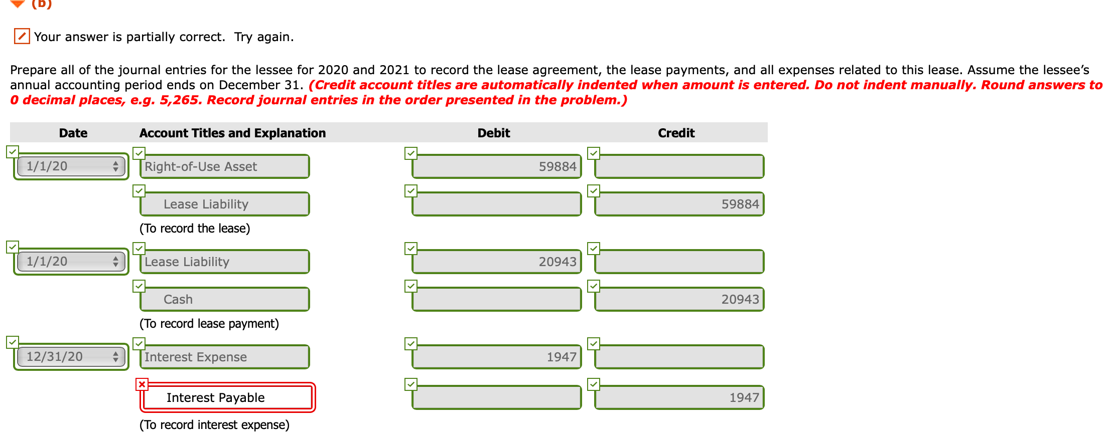 Solved Exercise 21-15 (Part Level Submission) Laura Leasing | Chegg.com