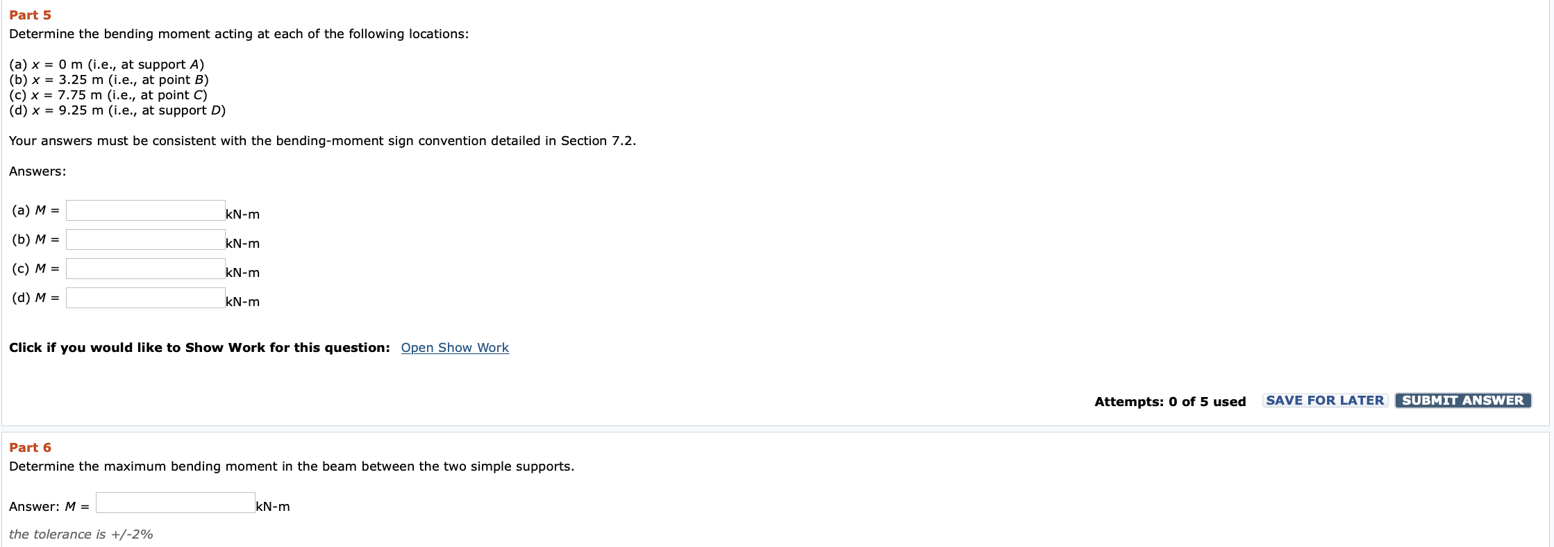 Solved Use discontinuity functions to develop the load | Chegg.com