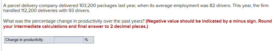 Solved A parcel delivery company delivered 103,200 packages | Chegg.com