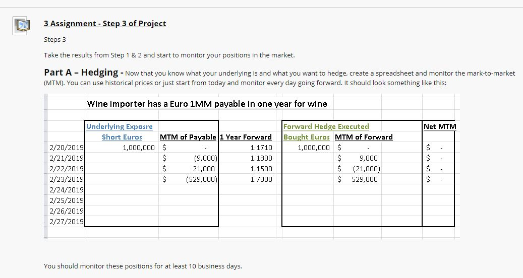 3 Assignment - Step 3 of Project Steps 3 Take the | Chegg.com