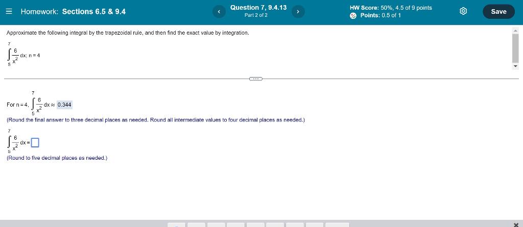 Solved Homework Sections 6 5 And 9 4 Question 7 9 4 13 Part