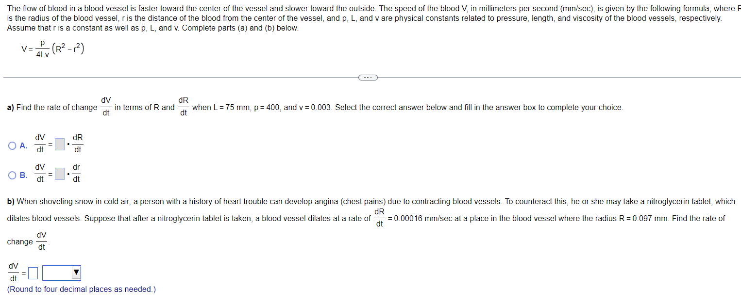 Solved Assume that r is a constant as well as p,L, and v. | Chegg.com