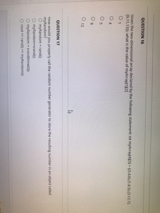 Solved QUESTION 14 A declaration statement that will declare | Chegg.com