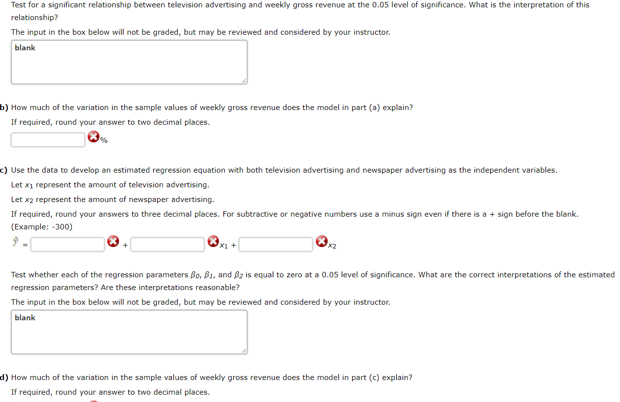 Solved Test for a significant relationship between | Chegg.com