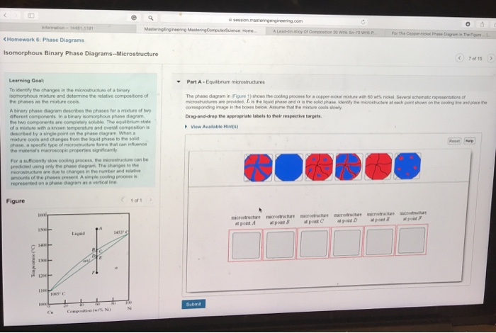 Solved 《Homework 6: Phase Diagrams Isomorphous Binary Phase | Chegg.com