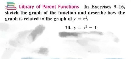 Solved Library of Parent Functions In Exercises 9-16, sketch | Chegg.com