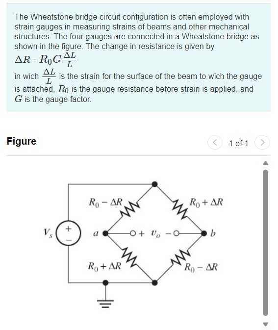 Solved The Wheatstone bridge circuit configuration is often | Chegg.com