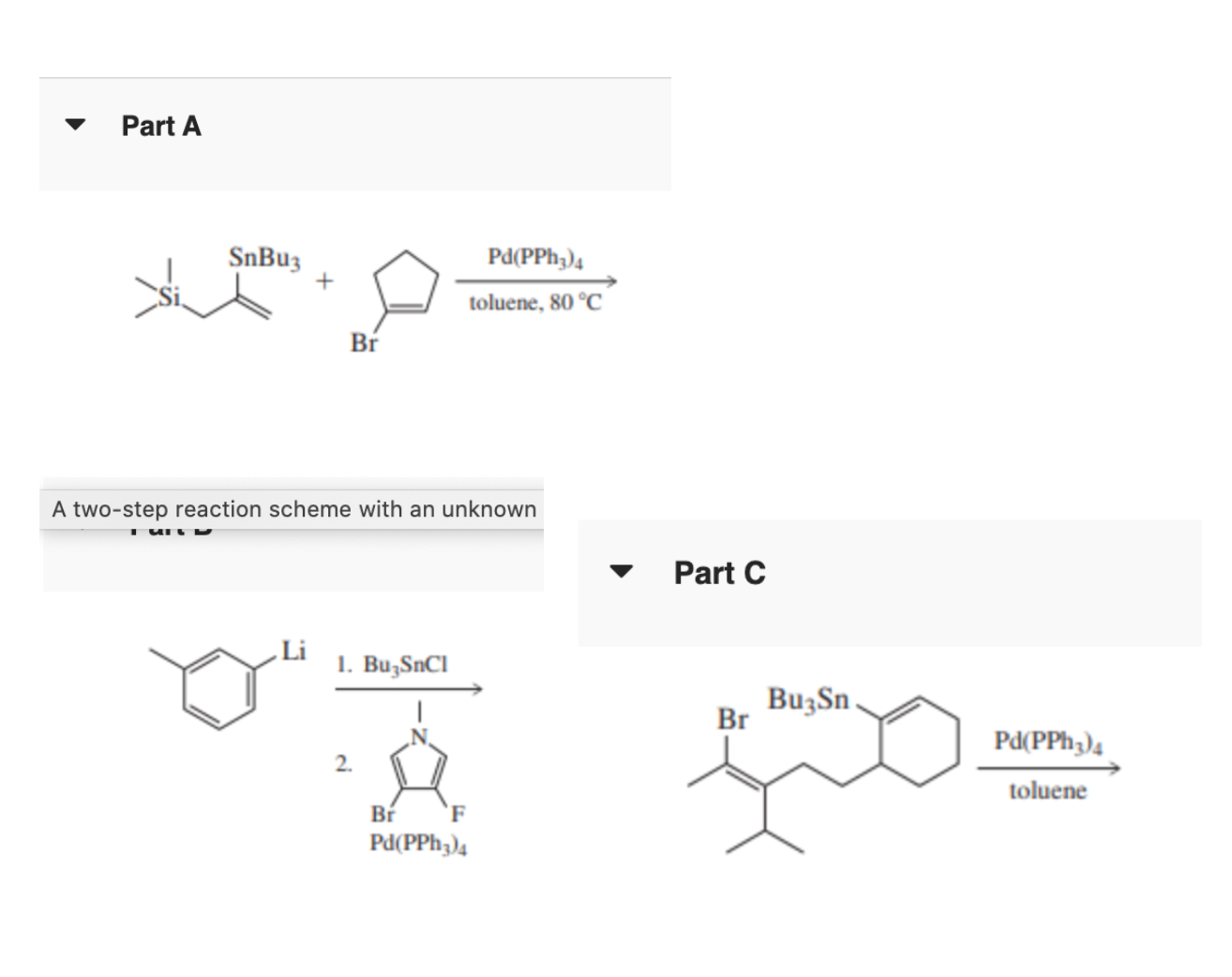 Solved Part CPart AA two-step reaction scheme with an | Chegg.com