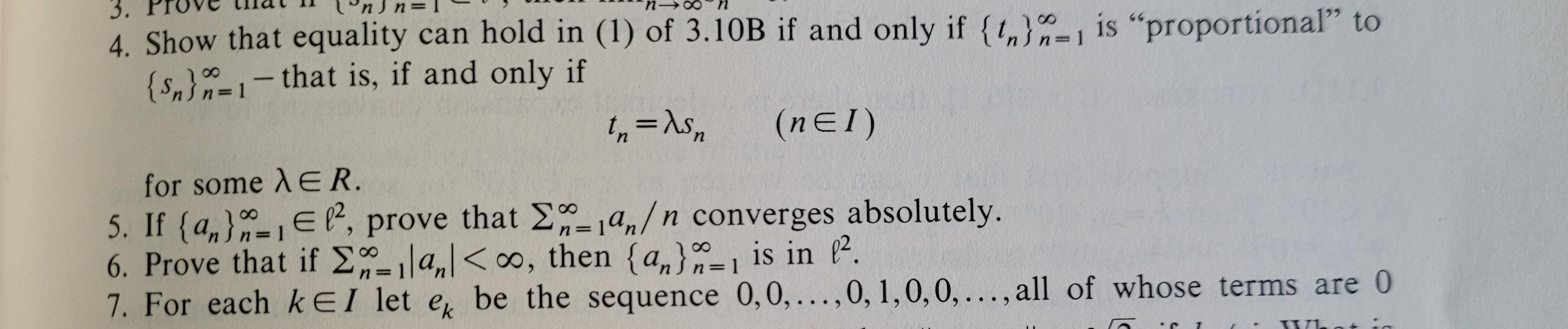 Solved 4. Show that equality can hold in (1) of 3.10 B if | Chegg.com