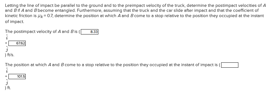 Solved Letting the line of impact be parallel to the | Chegg.com