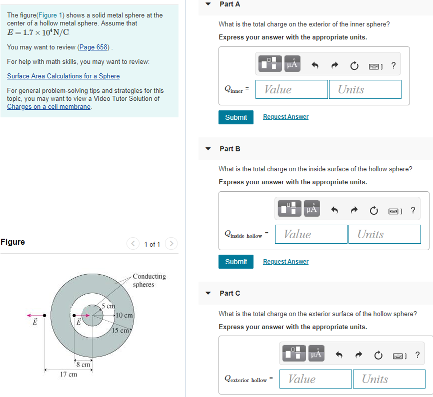 Solved Part A The figure(Figure 1) shows a solid metal | Chegg.com