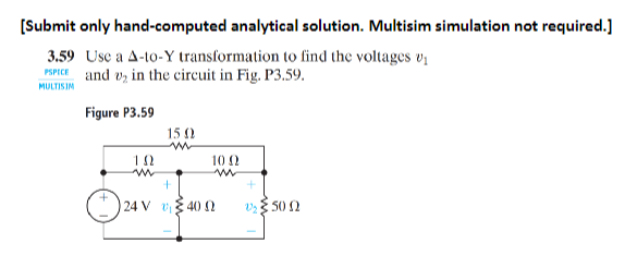 Solved [Submit only hand-computed analytical solution. | Chegg.com