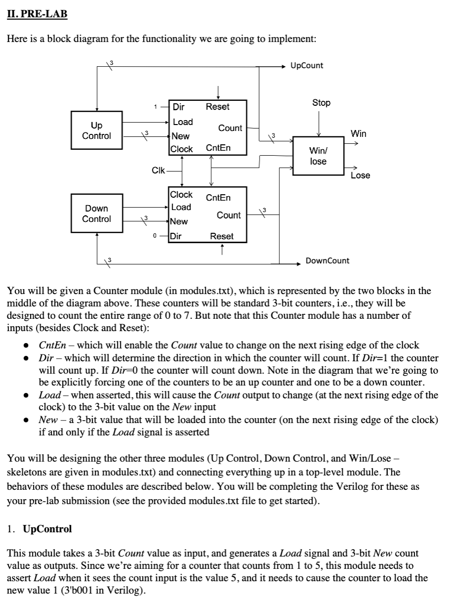 Solved Here is a block diagram for the functionality we are | Chegg.com
