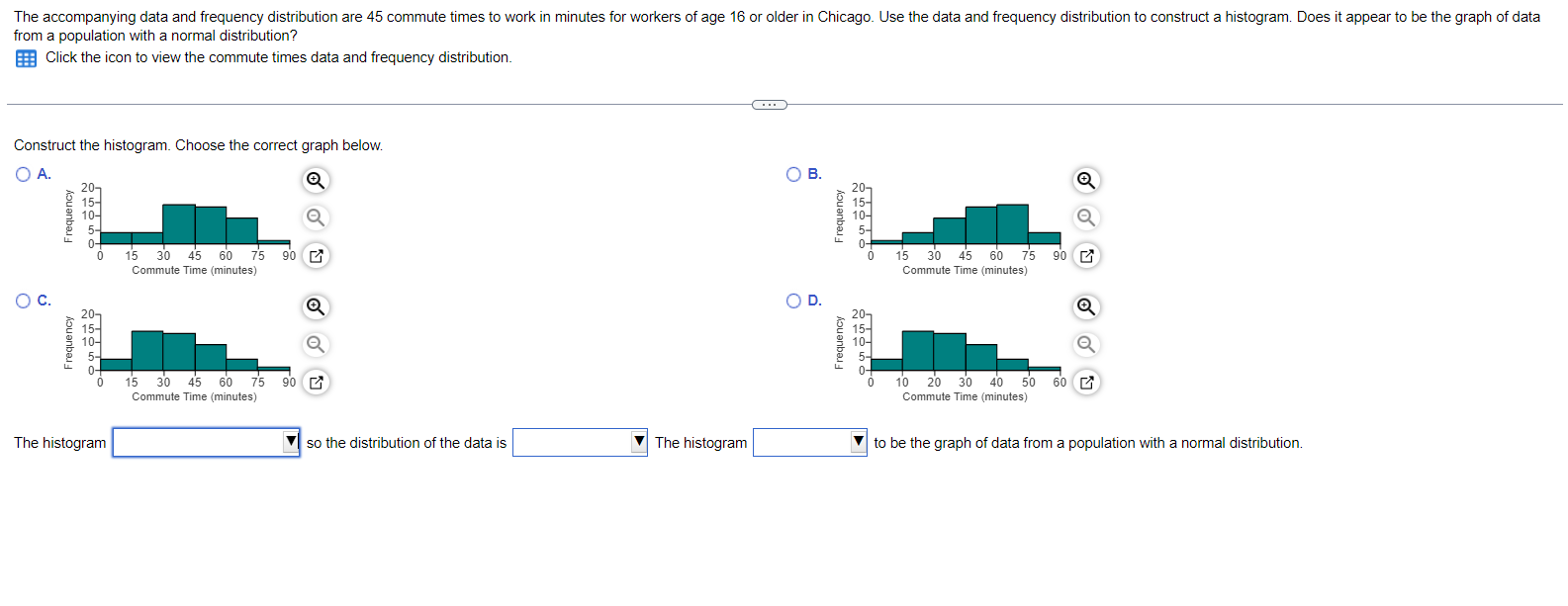 Solved The accompanying data and frequency distribution are | Chegg.com