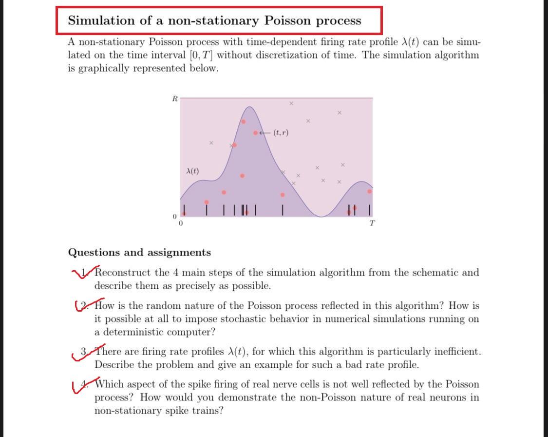 Solved Simulation of a non-stationary Poisson process A | Chegg.com