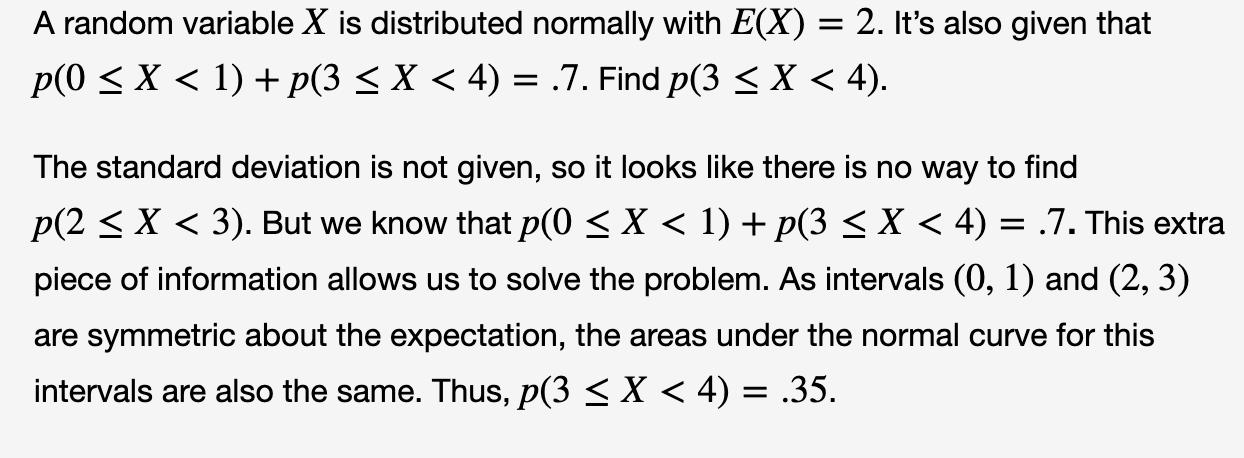 Solved A random variable X is distributed normally with E(X) | Chegg.com