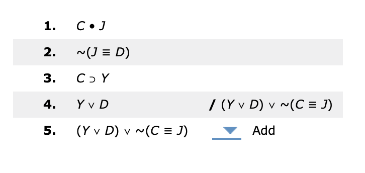 Solved 4. Rules of Implication - Addition (Add) conclusion | Chegg.com