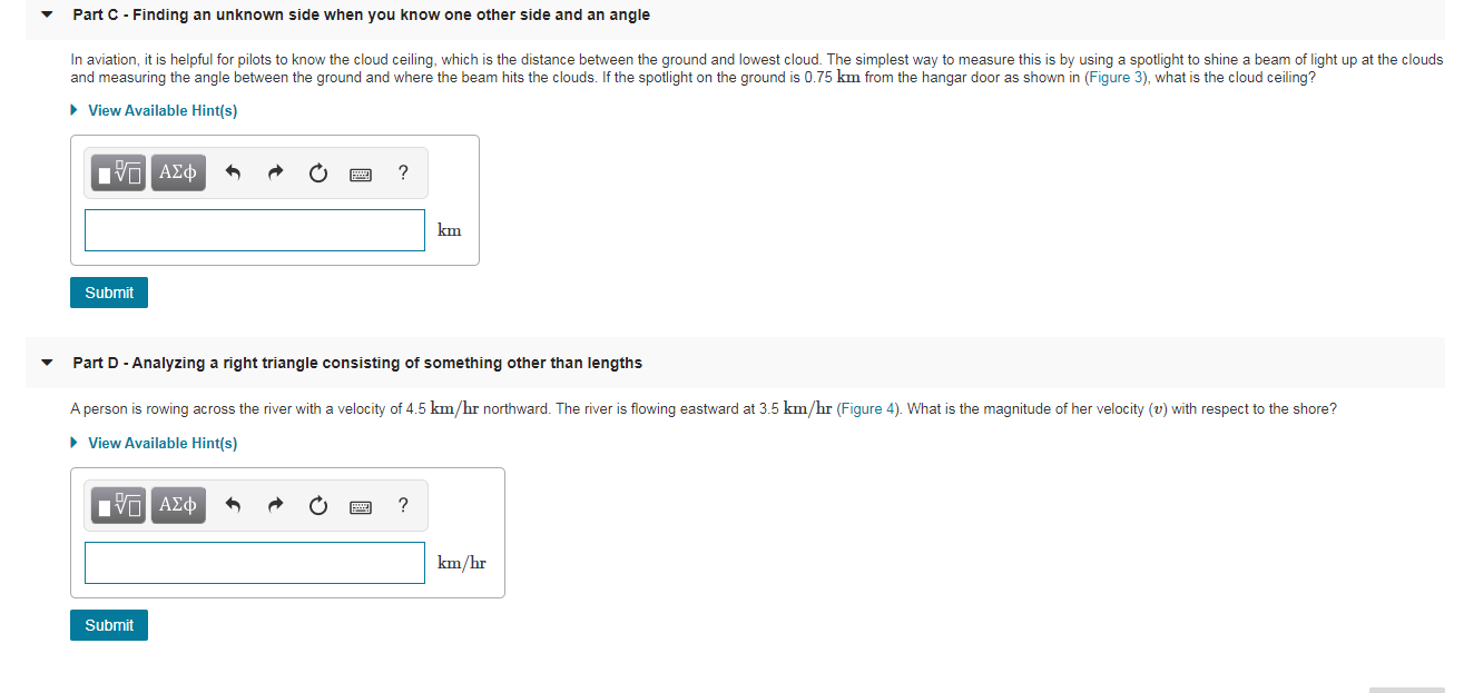 Solved Right Triangles Constants Students who | Chegg.com