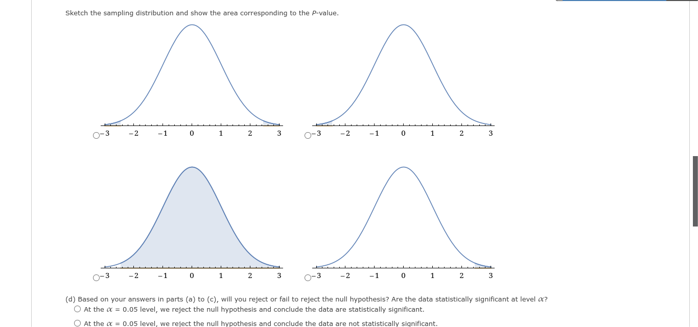 Sketch the sampling distribution and show the area | Chegg.com